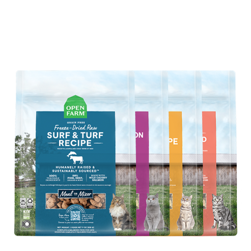 Freeze Dried Raw Cat Food Pack: High Protein Cat Food | Open Farm