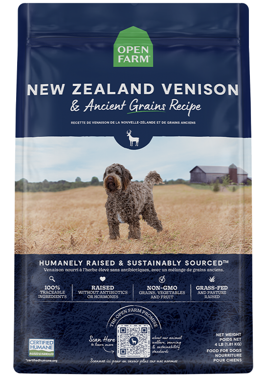 New Zealand Venison Dog Food with Ancient Grains - Open Farm