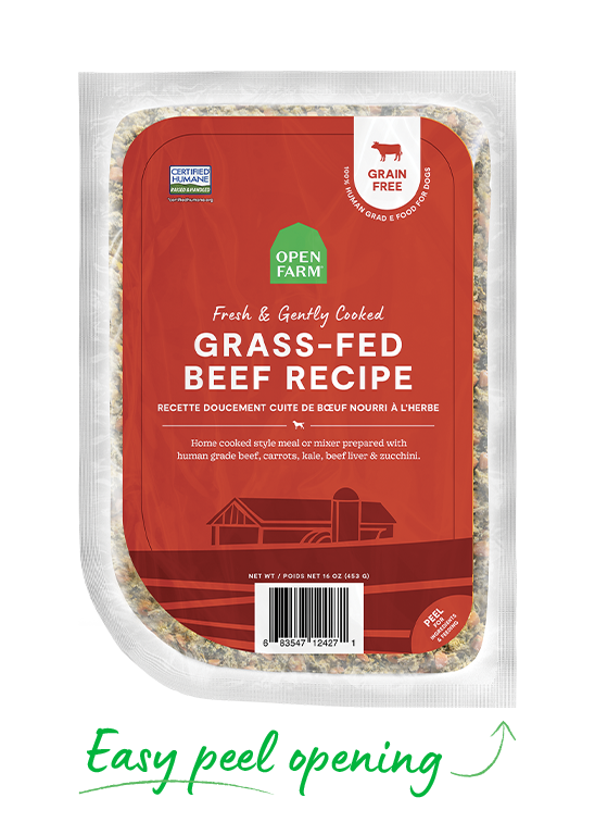 Gently Cooked Dog Food - Protein-Rich, Grass Fed Beef Dog Food – Open Farm