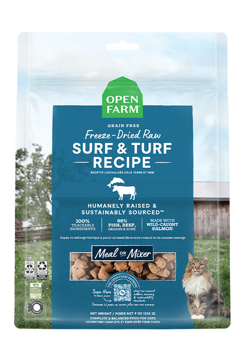 Freeze Dried Raw Cat Food Pack: High Protein Cat Food | Open Farm