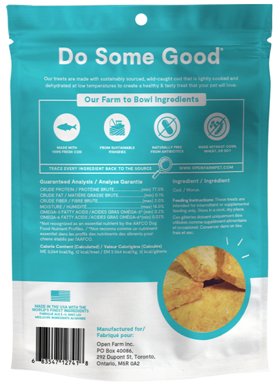 Dehydrated Cod Fish Treats for Dogs | Dehydrated Treats | Open Farm